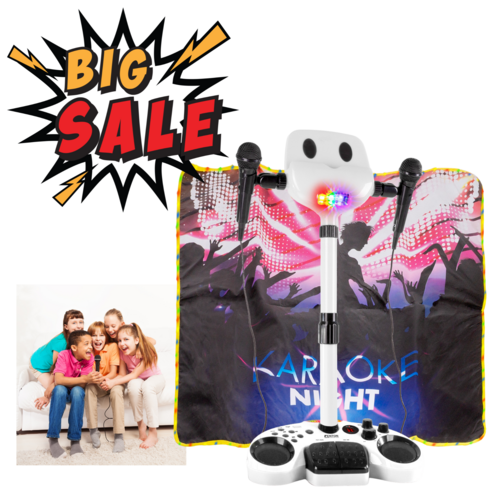 Karaoke Stage Set - White with lighted Stage Mat Sale Price! Was $199 ...