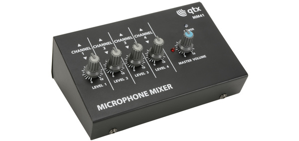 4 Channel Mini Microphone Mixer - Sound Division & Surplustronics