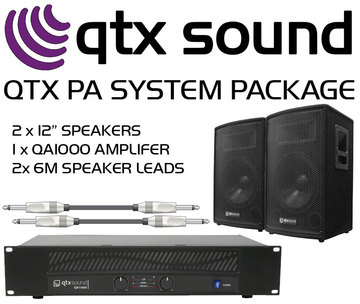 12" QTX PA SYSTEM PACKAGE RRP $664.00 - Sound Division & Surplustronics