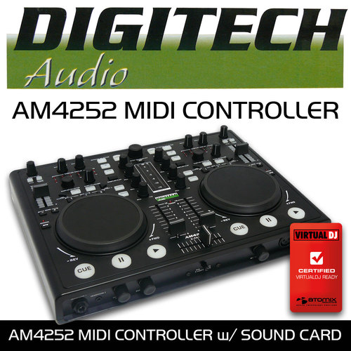 2 Channel MIDI Controller/Mixer w/Virtual DJ Software - Sound Division ...