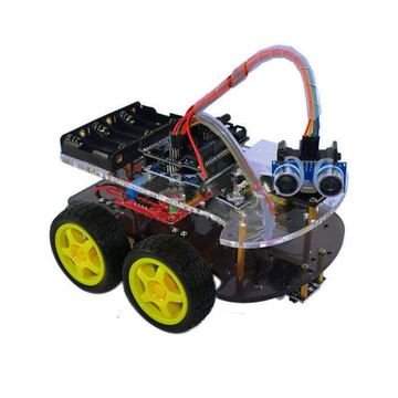 Robot Kit - 4 Wheel Drive Smart Car - Line Follower Obstacle Avoidance ...