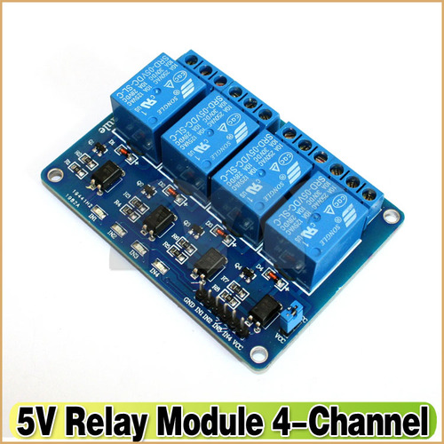 4-Channel 5V Relay Module Coupling Optocoupler - Low Level trigger ...